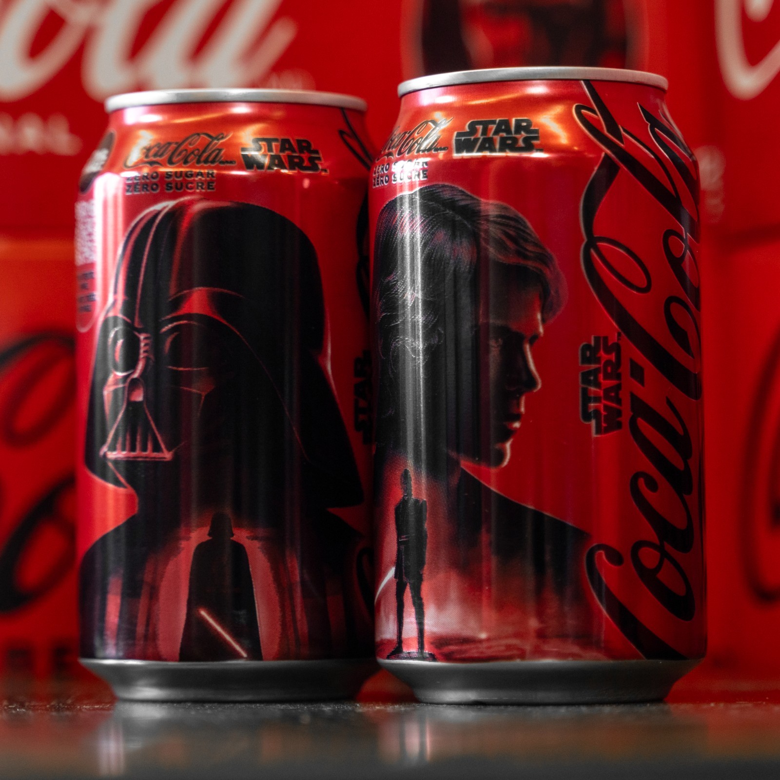 Star Wars Darth Vader & Anakin Coca Cola Coke Cans Limited Edition ...