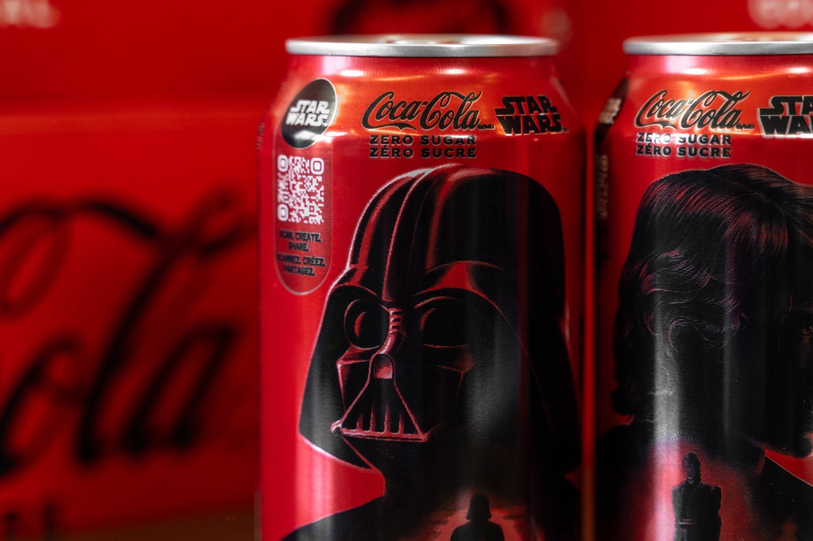 Star Wars Darth Vader & Anakin Coca Cola Coke Cans Limited Edition ...