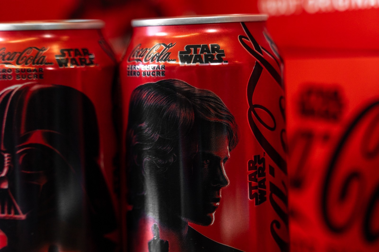 Star Wars Darth Vader & Anakin Coca Cola Coke Cans Limited Edition ...